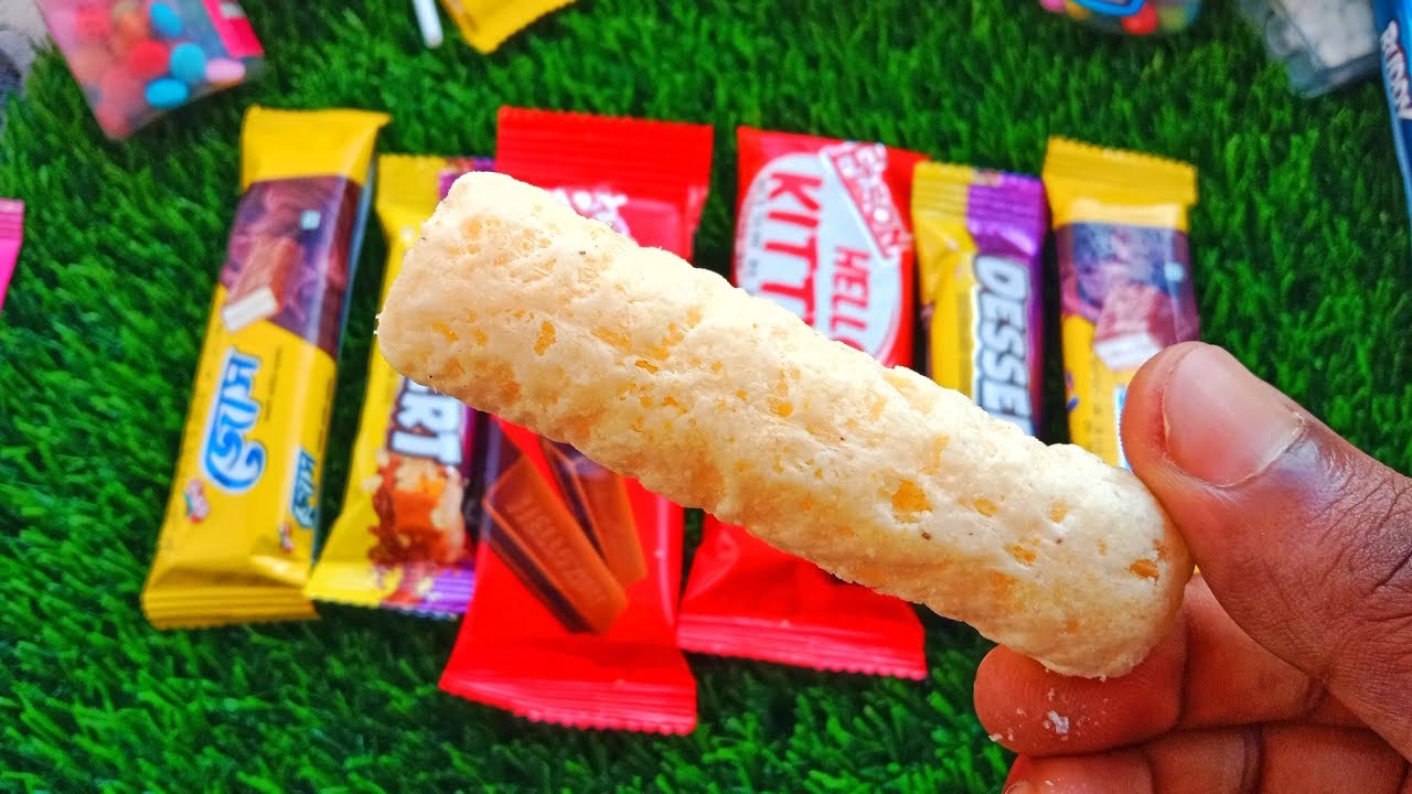 Rainbow sweets candy lollipops chocolate eating candy & unboxing ...