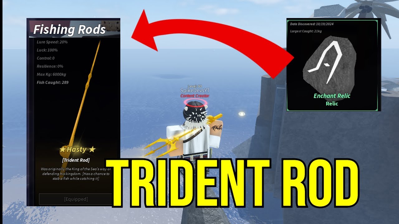 How to Get The Trident Rod | Fisch - YouTube