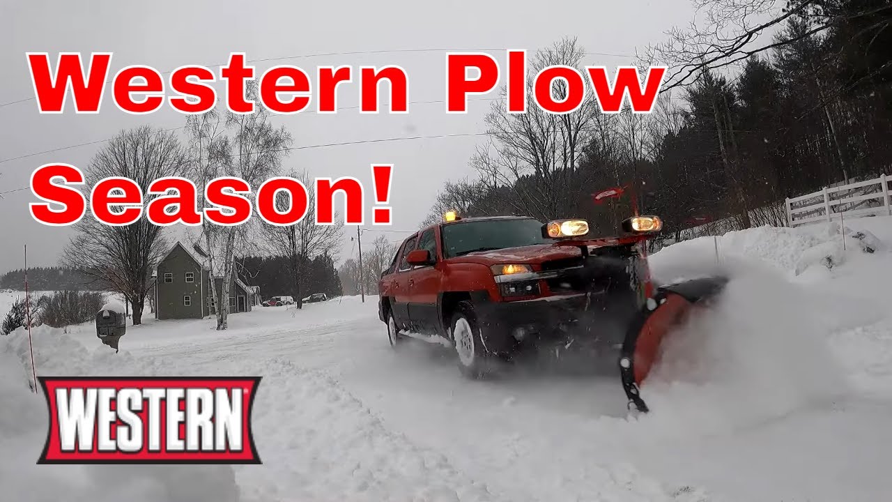 It's Snowplowing Season! See Our Western Snow Plow in Action! - YouTube