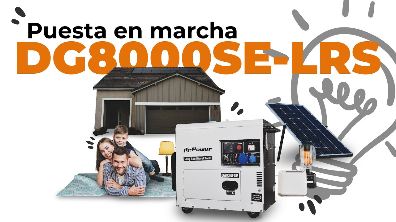 ⚡ Cómo hacer la puesta en marcha al generador DG8000SE-LRS - YouTube