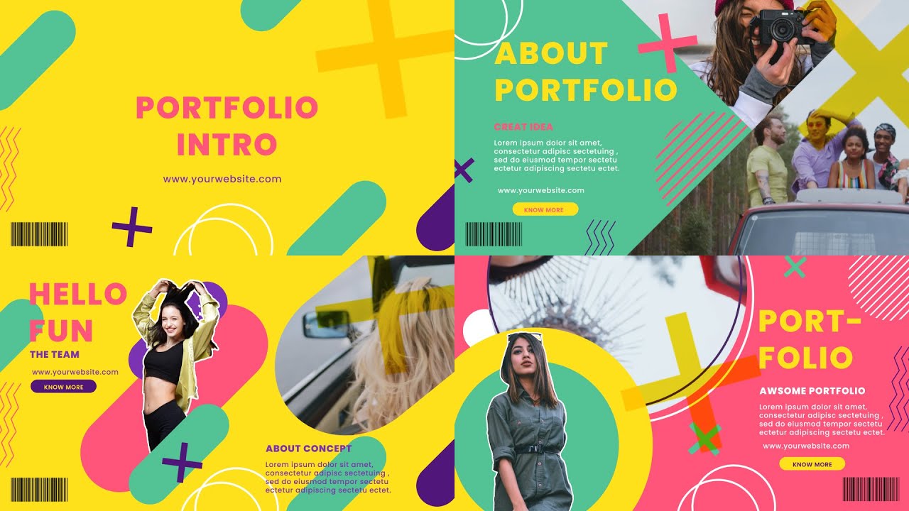 Portfolio Intro Premiere Pro Templates | Make Your Intro Videos Look ...