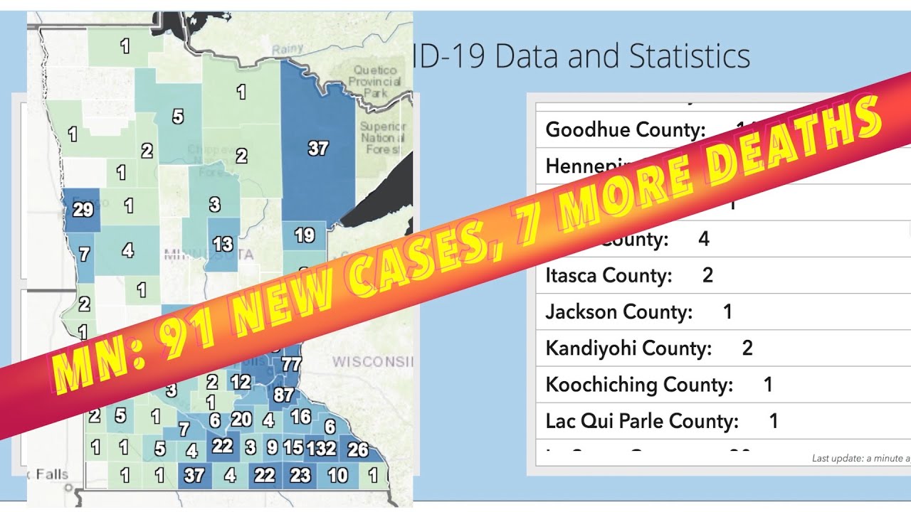 Minnesota Reporting 7 More Deaths, 91 New Cases Of COVID-19 - YouTube