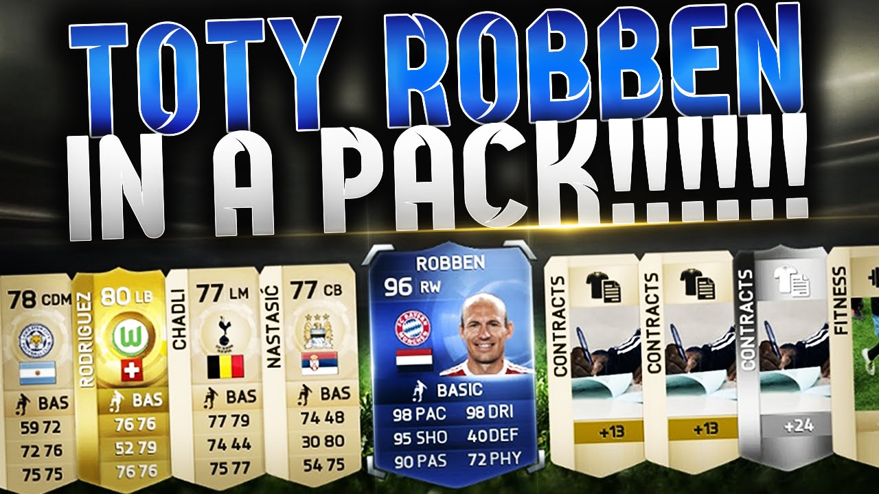 Toty Robben In A Pack And Toty Iniesta In A Pack Fifa 15 Toty Pack