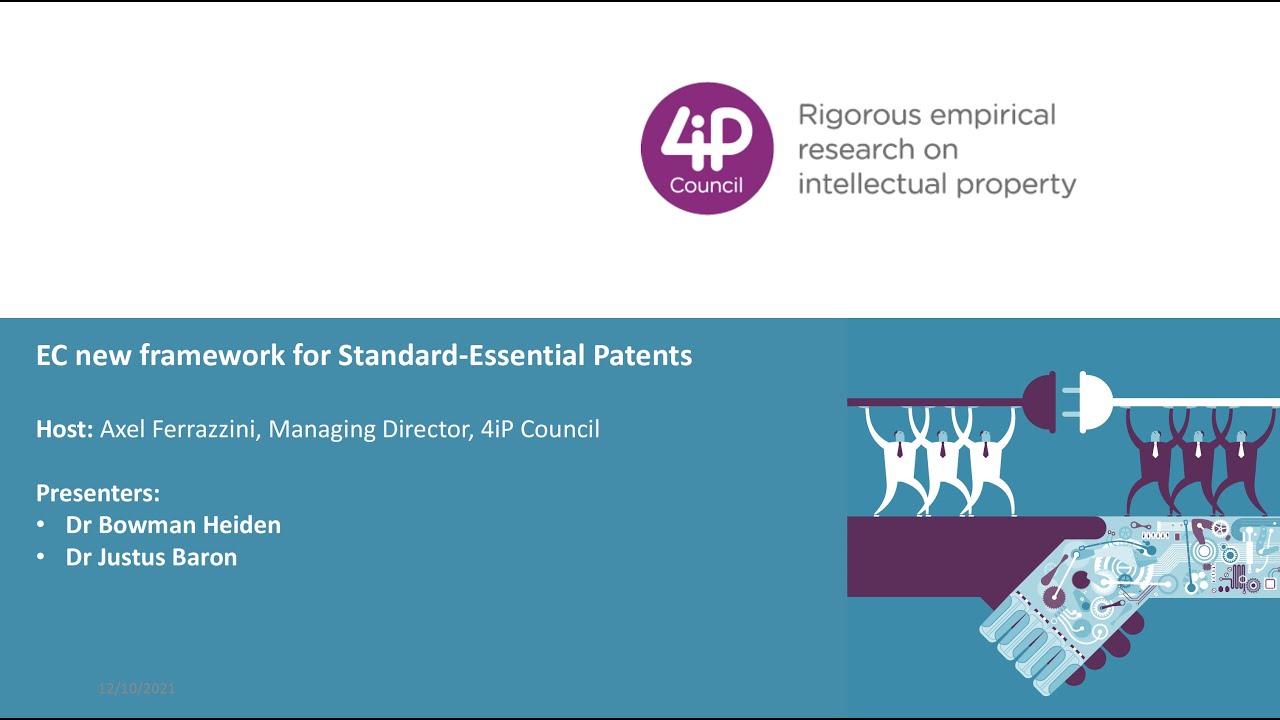 4iP Council webinar: Recommendations to the EC new framework for ...