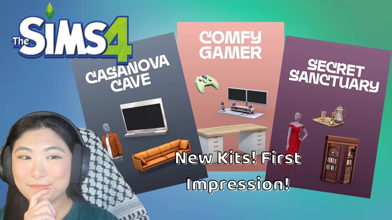 3 NEW KITS WITH CAS & BUILD? | Sims 4 Cassanova Cave, Comfy Gamer ...