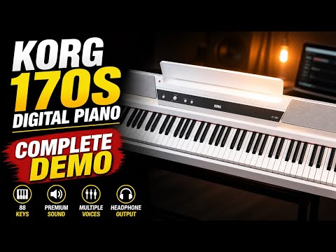korg 170S piano | korg 170S 88 keys piano | korg digital piano - YouTube