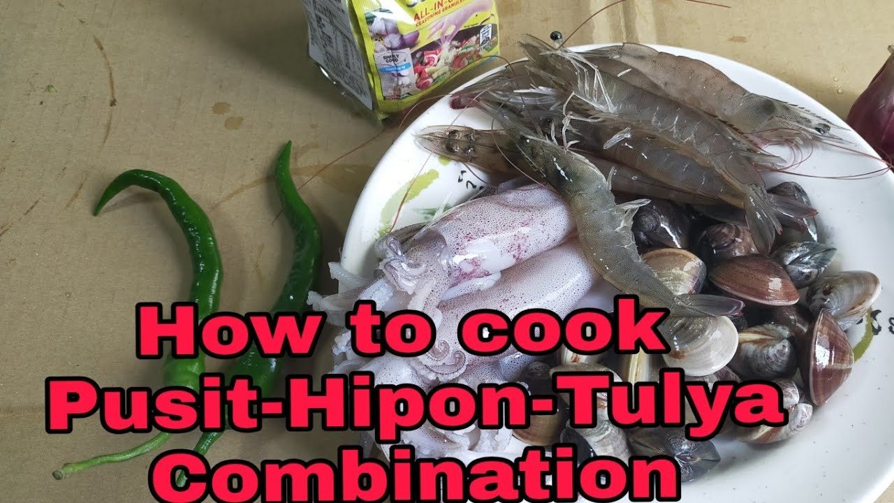 How to Cook Pusit Hipon Tulya Combination - YouTube