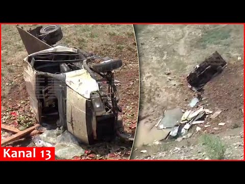 Şamaxıda QARPIZ DOLU yük maşını dərəyə aşıb, XƏSARƏT ALANLAR VAR