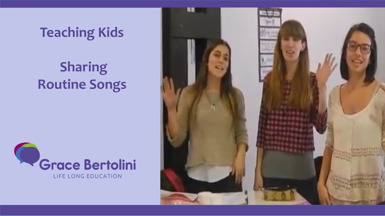 Teaching Kids Sharing Routine Songs - YouTube