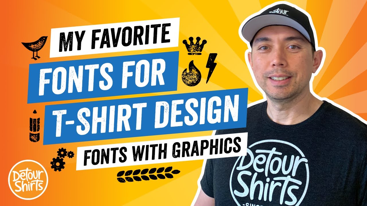 Best Fonts for T-Shirt Designs - Combine Popular Fonts + Beautiful ...