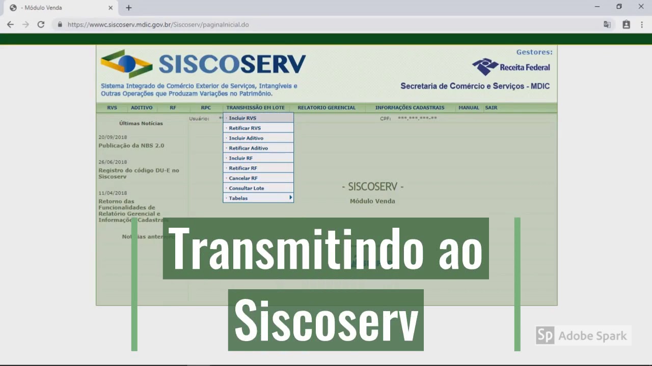 Certis Siscoserv - Como é fácil transmitir registros - YouTube