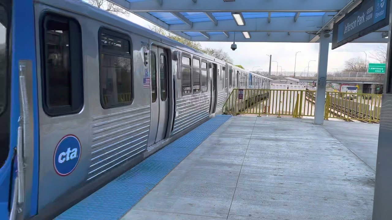 CTA “L” 7000 Series Cars In Service Testing On The Blue Line + Ride ...