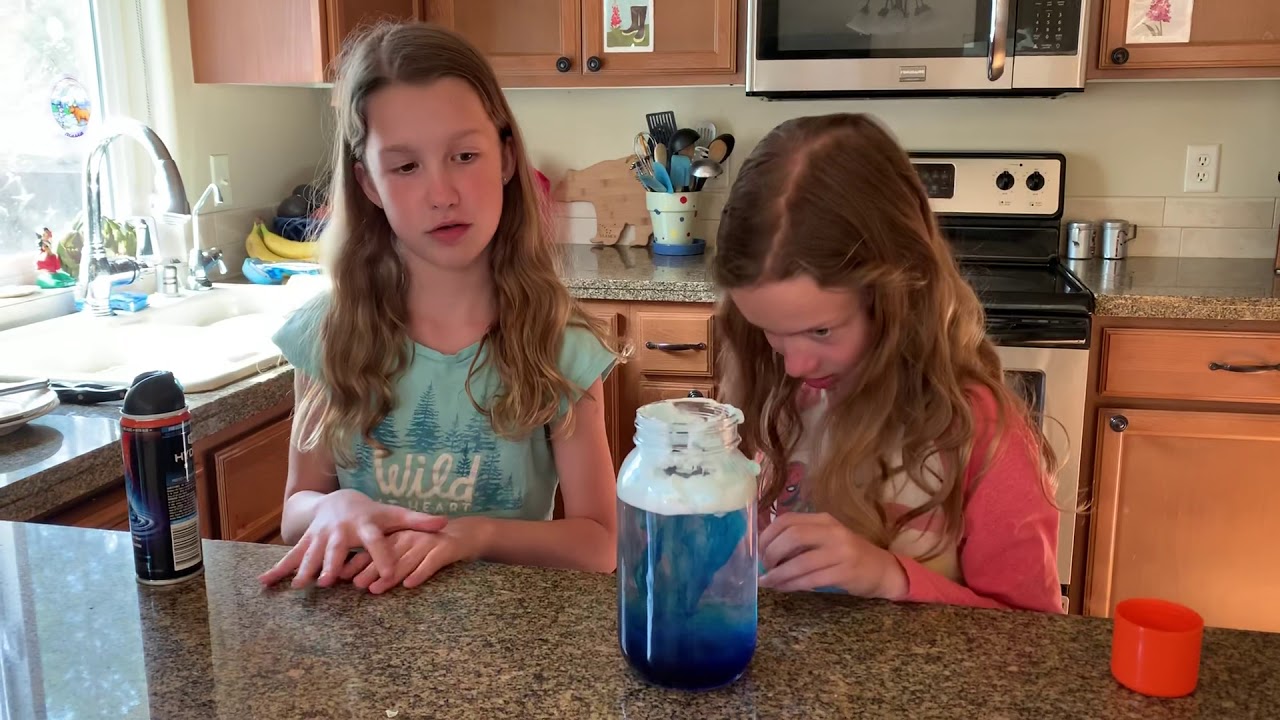 Science experiment with shaving cream - YouTube