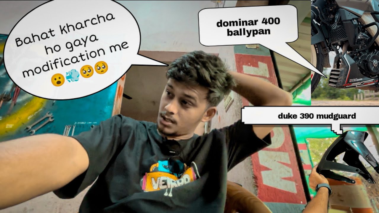 How to install ktm duke mudguard 😗 / Install Dominar 400 under Bally ...