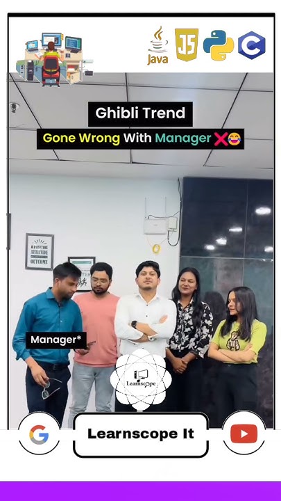 Ghibli trend gone wrong with manager 😱😂😂 #coding #programming #shorts #trending - YouTube