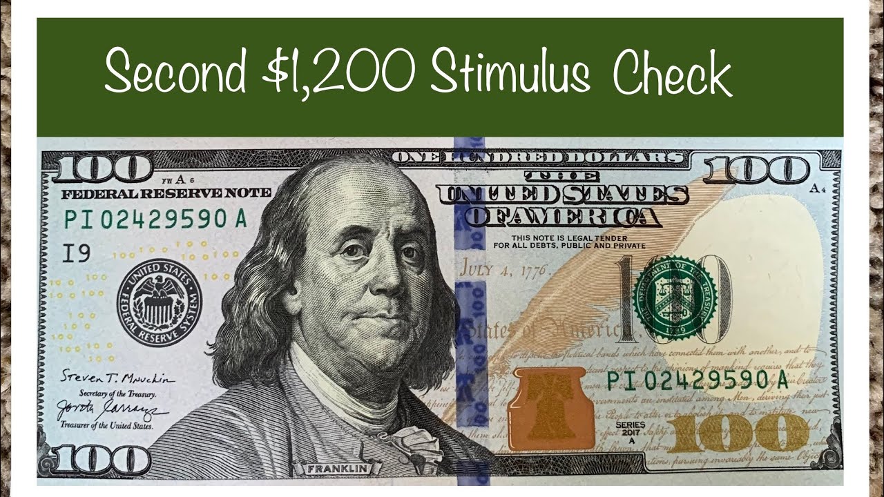 Second Stimulus Check, $1,200 Proposal – Tuesday, May 26th Update - YouTube
