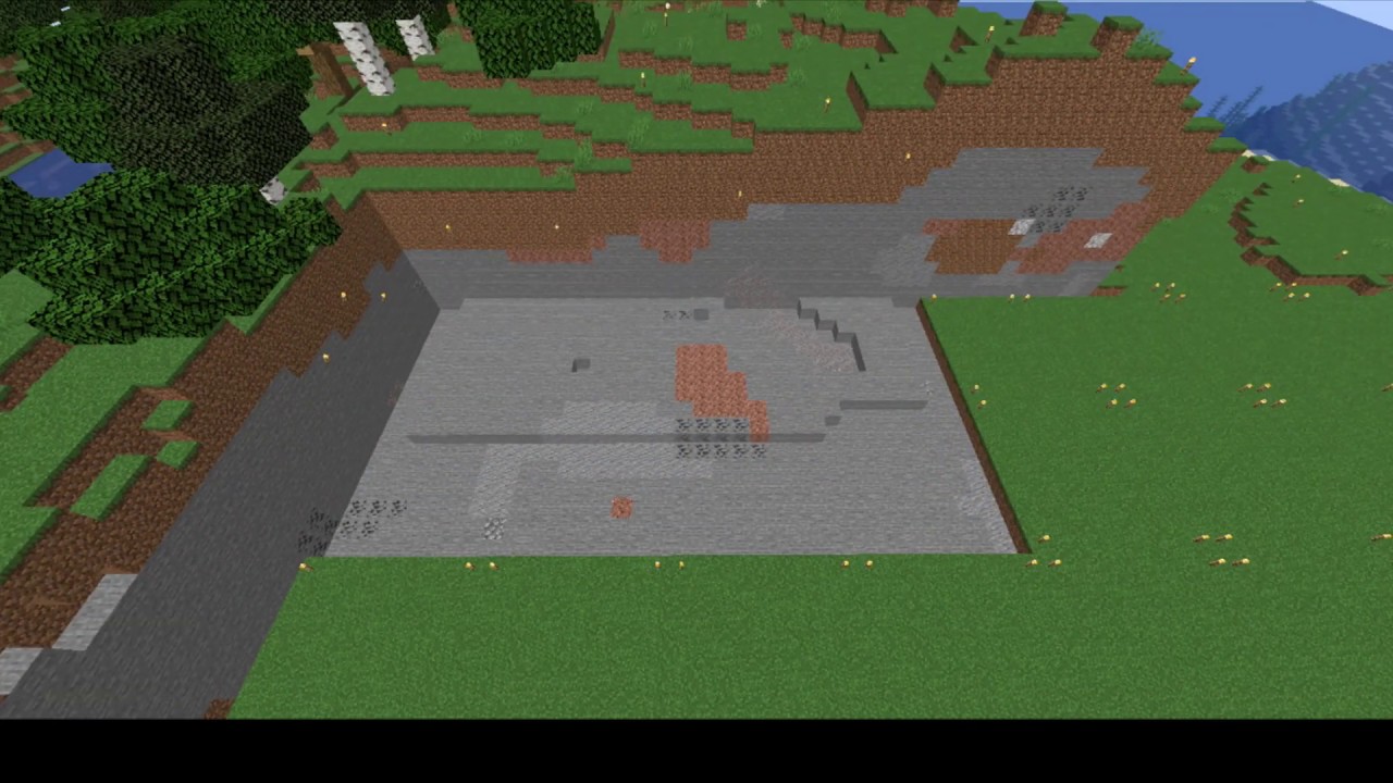 minecraft timelapse: flattening chunks 1 - YouTube