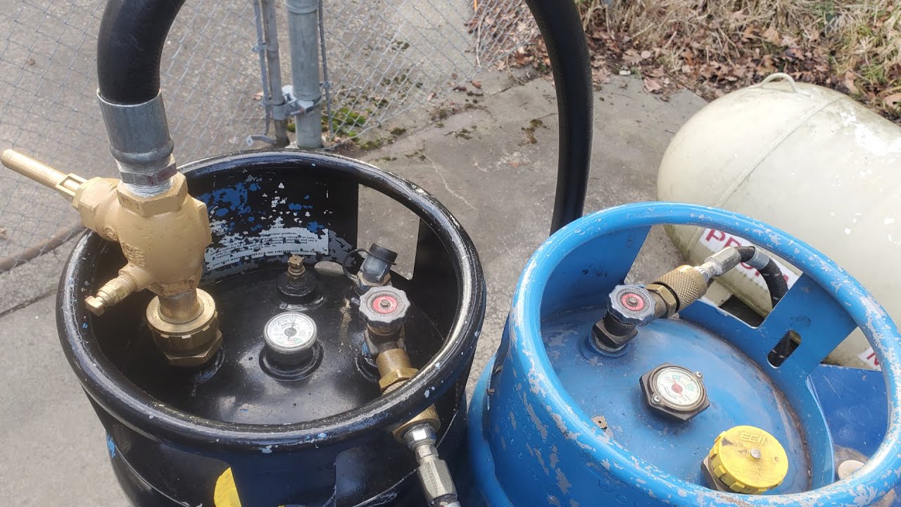 Filling the Propane Tank on the Zamboni - YouTube