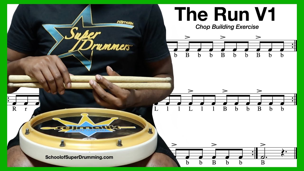 BASIC FOR DRUMMERS | The Run V1 Exercise + Breakdown - YouTube