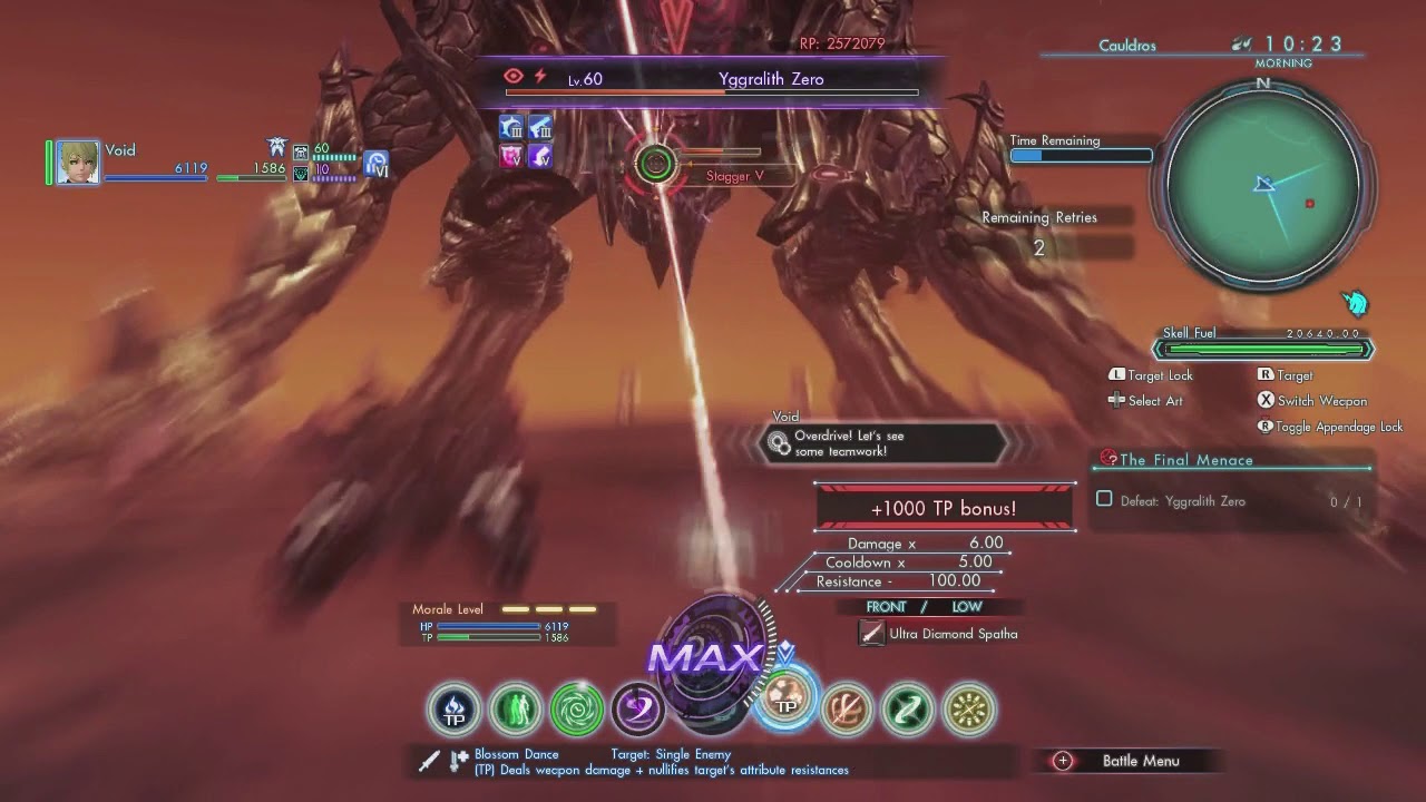 Xenoblade X - Yggralith Zero Solo 3399 RP No Ghostwalker - YouTube