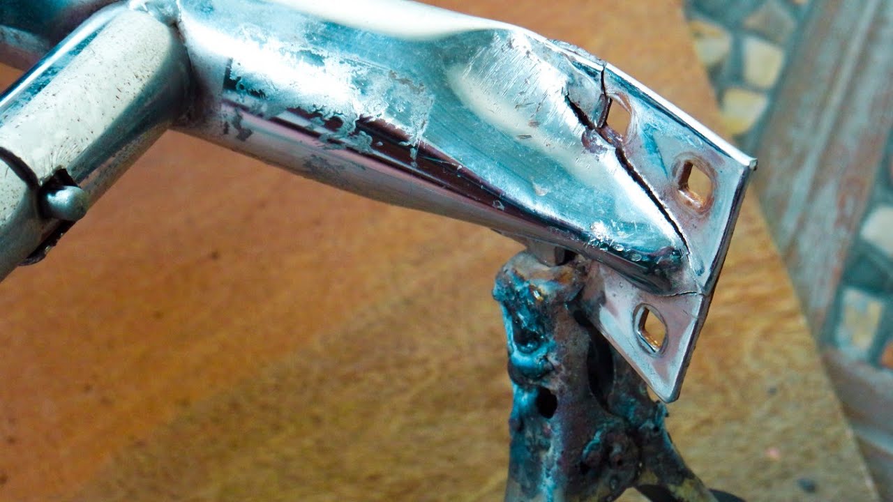 stick welding bike frame - YouTube