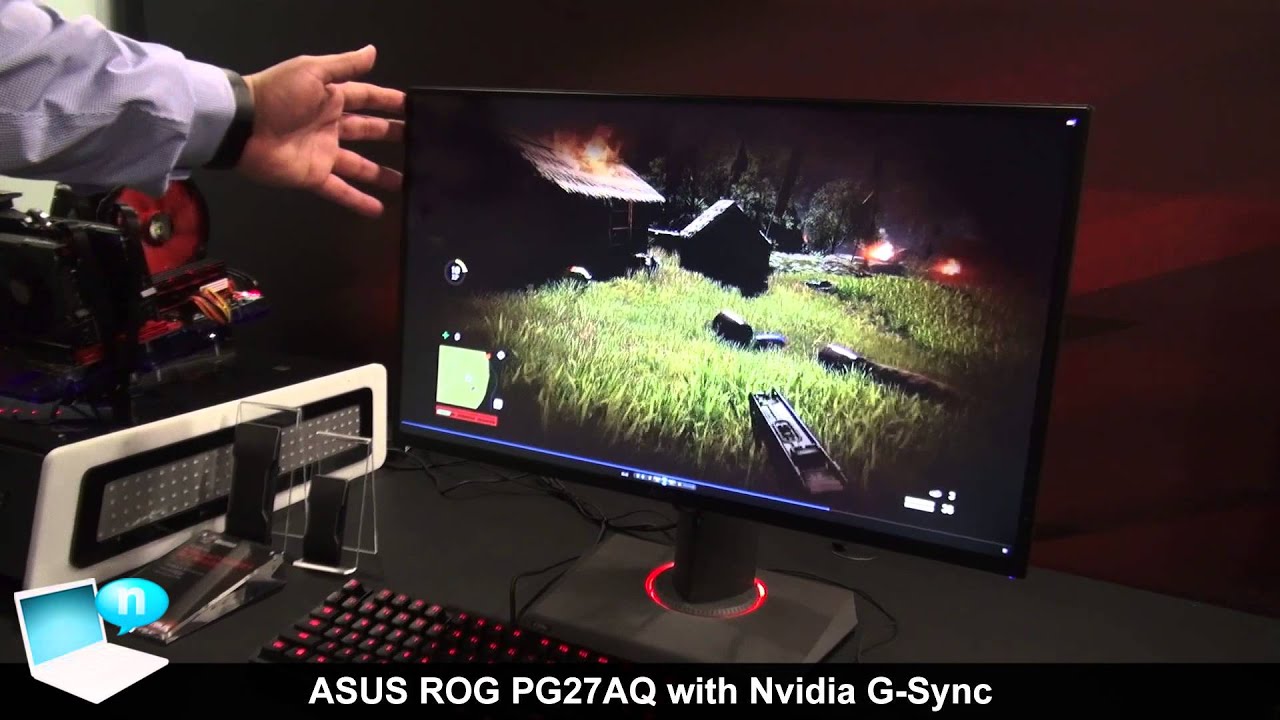 ASUS ROG PG27AQ with Nvidia G Sync - YouTube