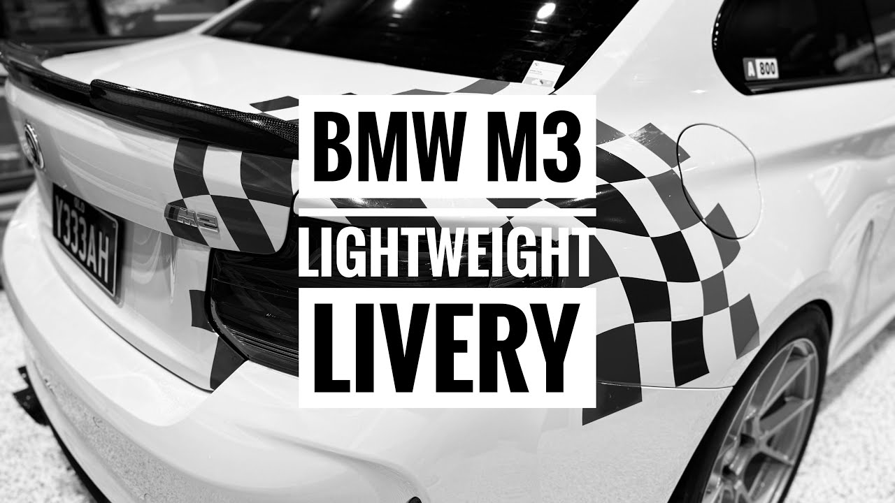Installing Vinyl Livery Stickers On A Car - BMW M3 Lightweight Livery ...