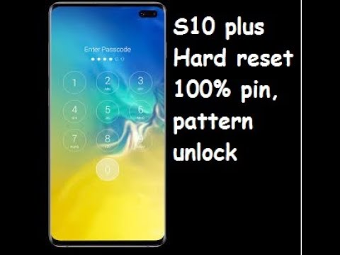 Samsung S10 Plus pattern pin finger lock Remove hard reset - YouTube