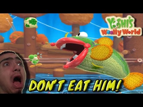 THE FISH WANTS YOSHI SWALLOWED? (Yoshi's Woolly World) - YouTube