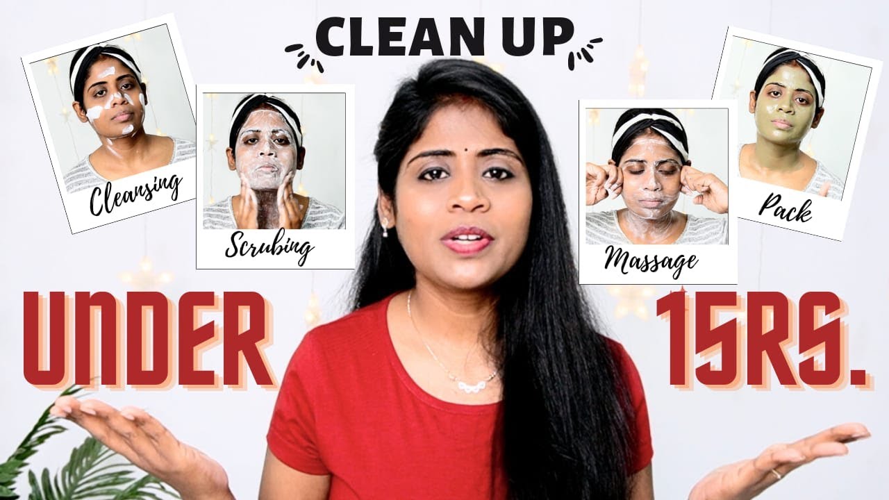 How to do facial clean up at home | CLEAN UP UNDER Rs 15 | घर पर ही ...