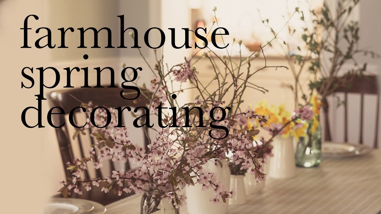 Simple and Natural Farmhouse Spring Table Setting - YouTube