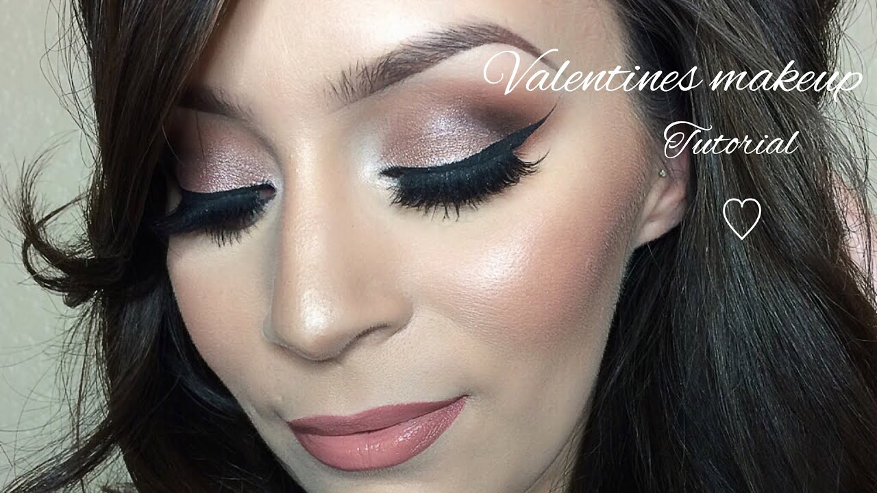 Valentines day l Rose makeup tutorial - YouTube