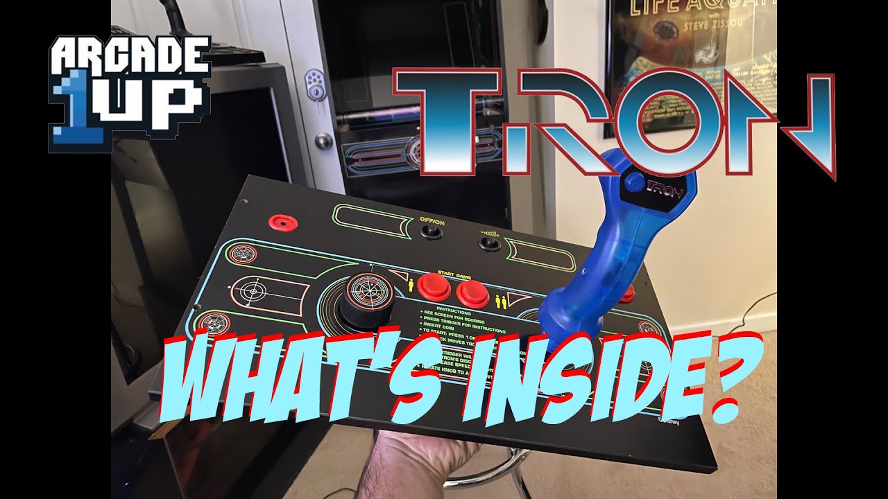 Arcade1up TRON control panel - YouTube