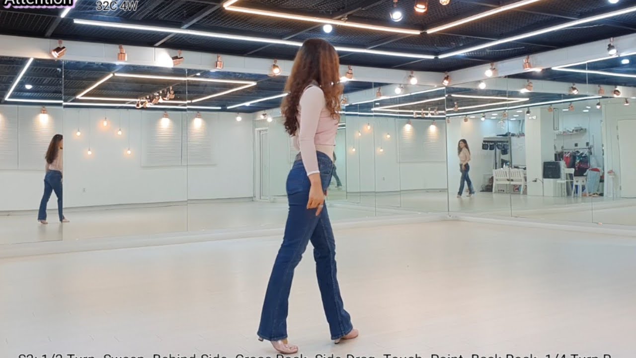 Attention (Intermediate) teach line dance, Korea, Seoul - YouTube