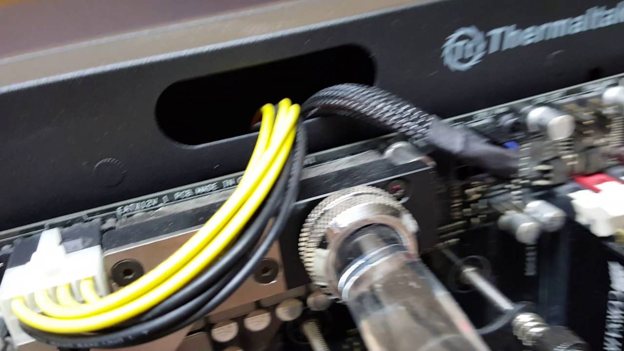 Thermaltake Core P5 water cooled with rigid tubing - YouTube