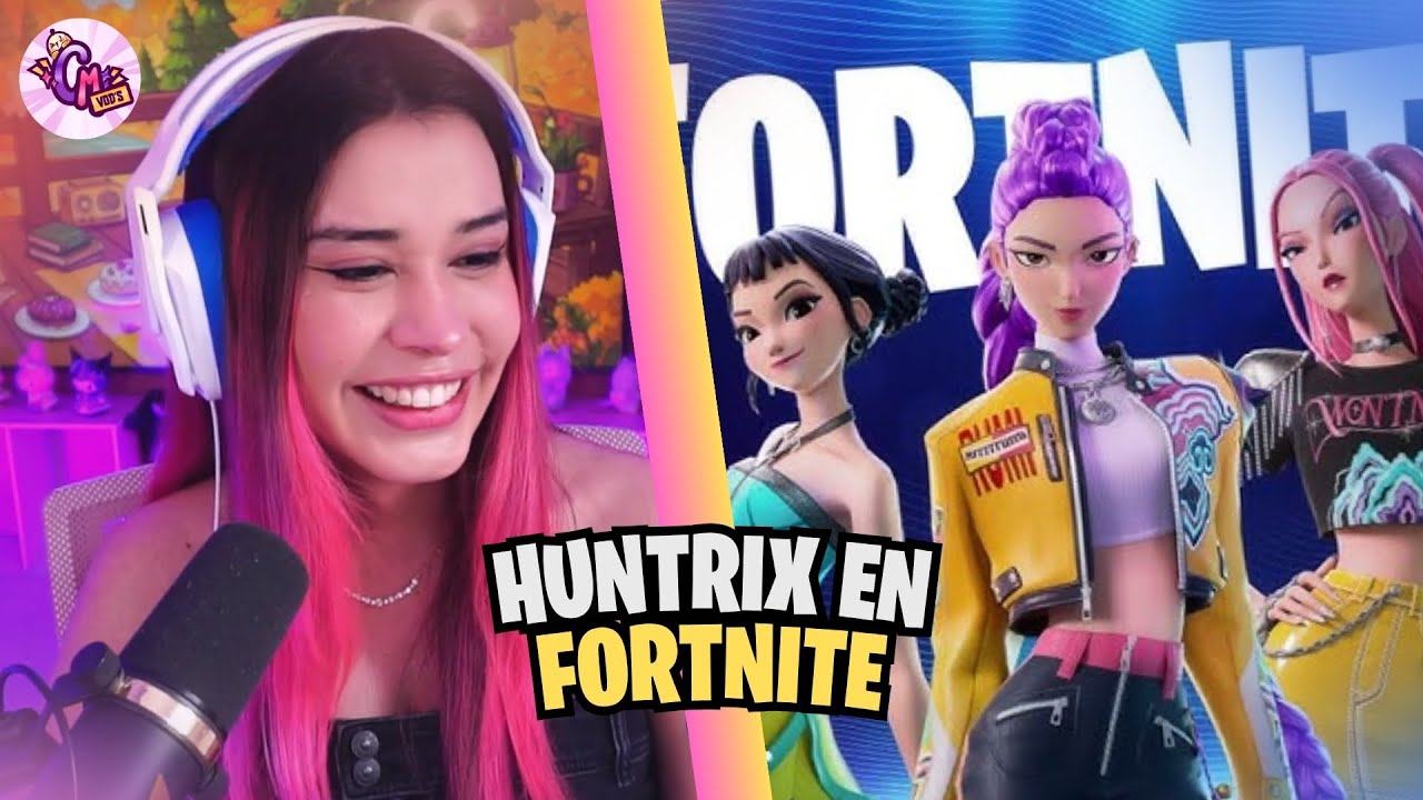 HUNTRIX EN FORTNITE 😱 / CRYSTAL MOLLY JUEGA FORTNITE CON LA COMUNIDAD ...