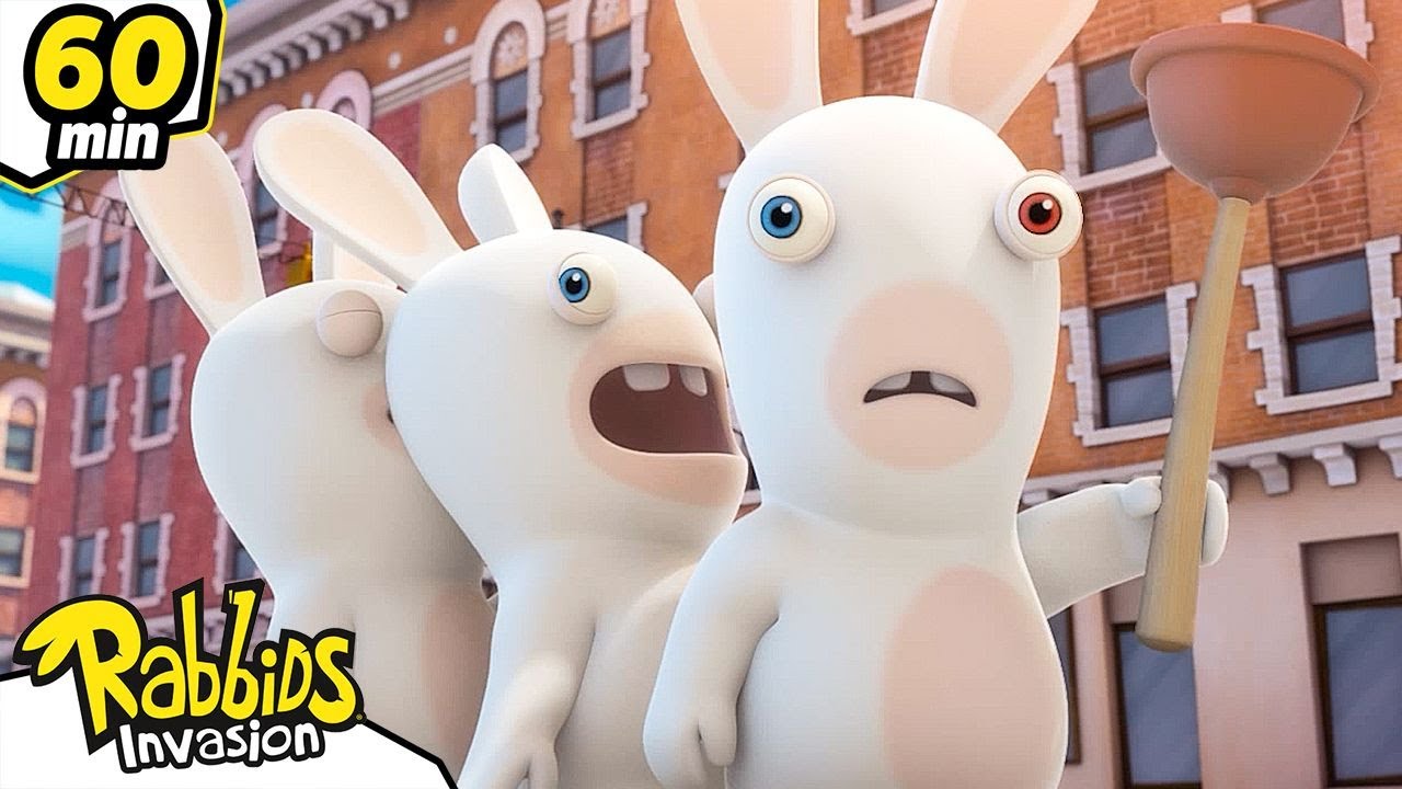 ¡El jefe de los Rabbids! |Compilación 1h |Rabbids : La Invasión ...