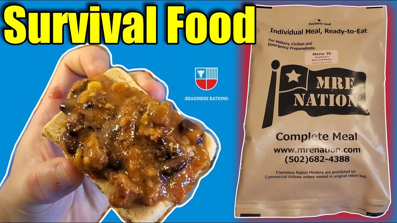 MRE Nation EMERGENCY Ration | Southwest Beef & Beans | Civilian Meal ...