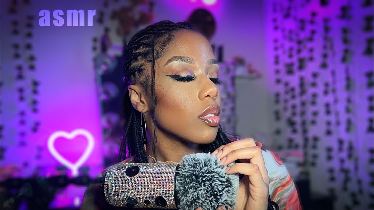 ASMR | gentle, positive affirmations & mic brushing to EASE your mind ...