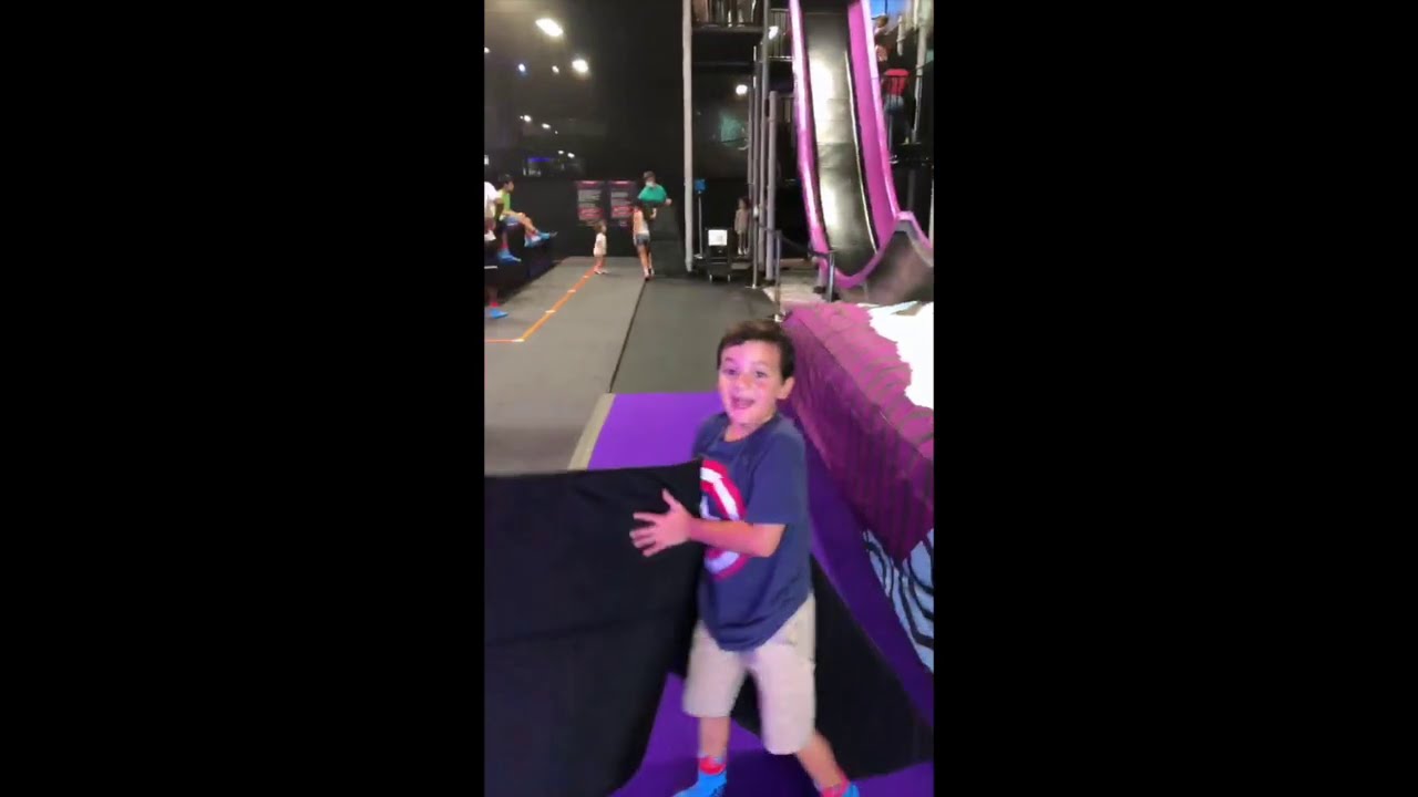 Slide Fun at Defy Jump Park - YouTube