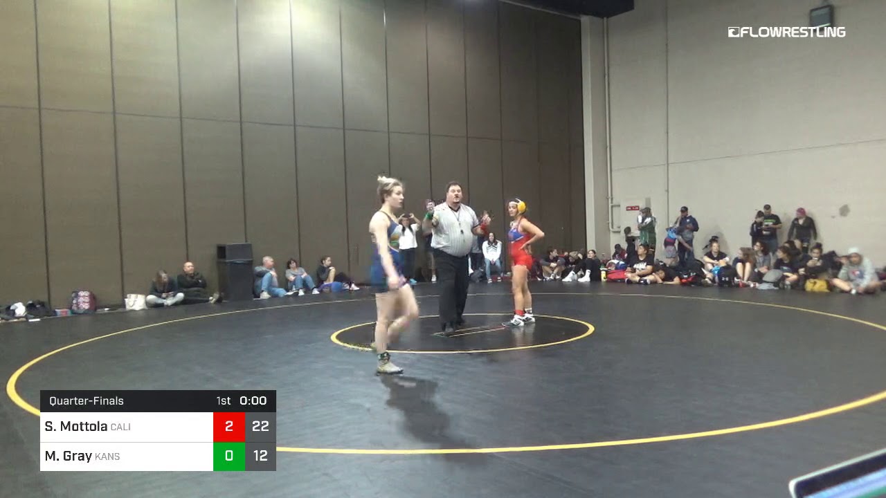 132 Lbs Quarterfinal Solana Mottola California Red Vs Madyson Gray ...