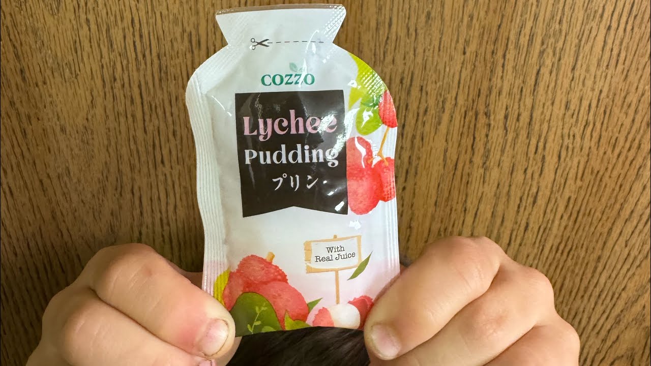 Lychee Pudding Packets from Malaysia - YouTube