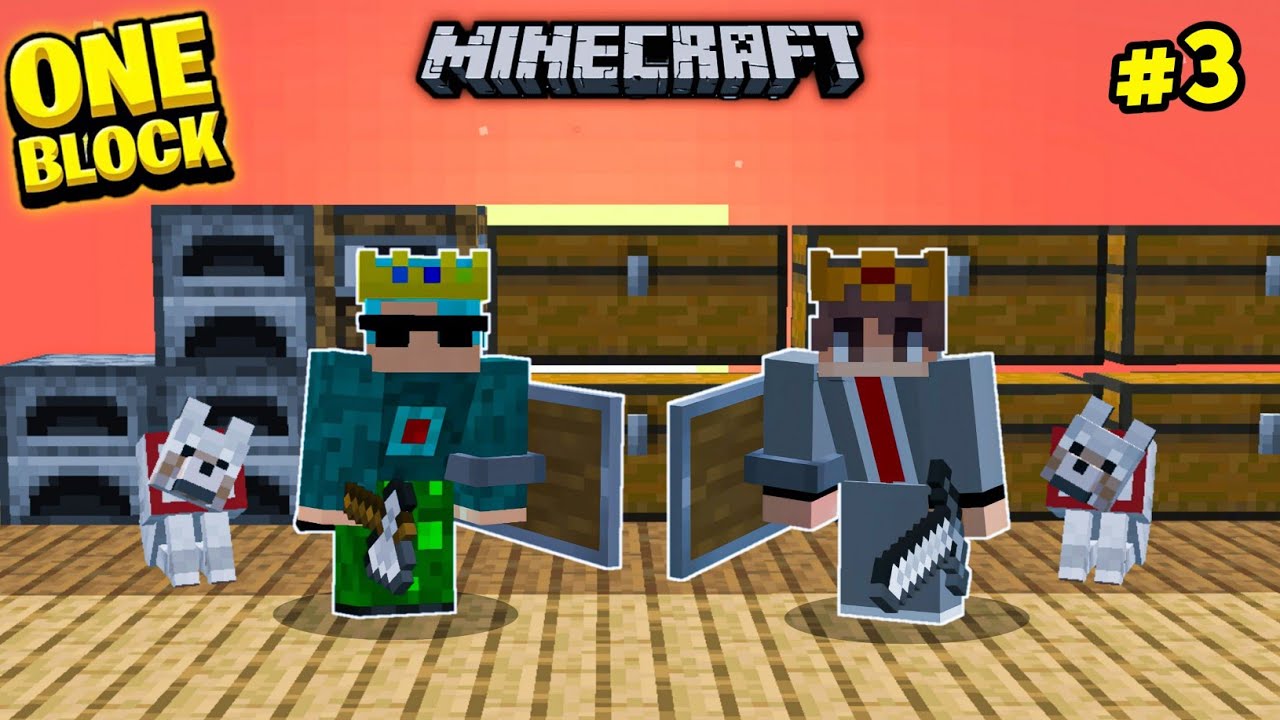 We Made a CHEST ROOM In Minecraft One Block Series Ep #3 | Minecraft ...