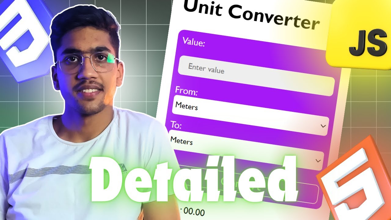 How To Make Unit Converter In Html Css And Javasript Bca Wala Coder Youtube