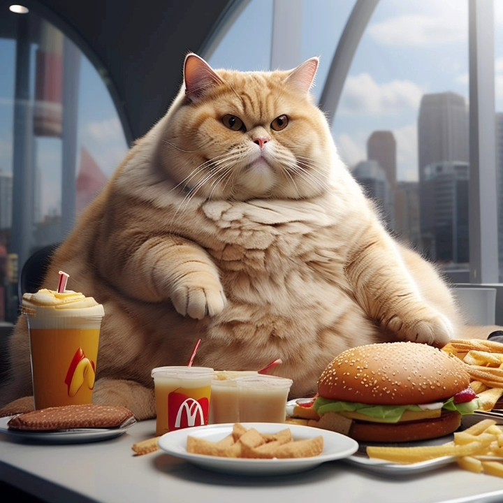 cat is eating burger and sprite in burger stol#kitten #cat #cute - YouTube