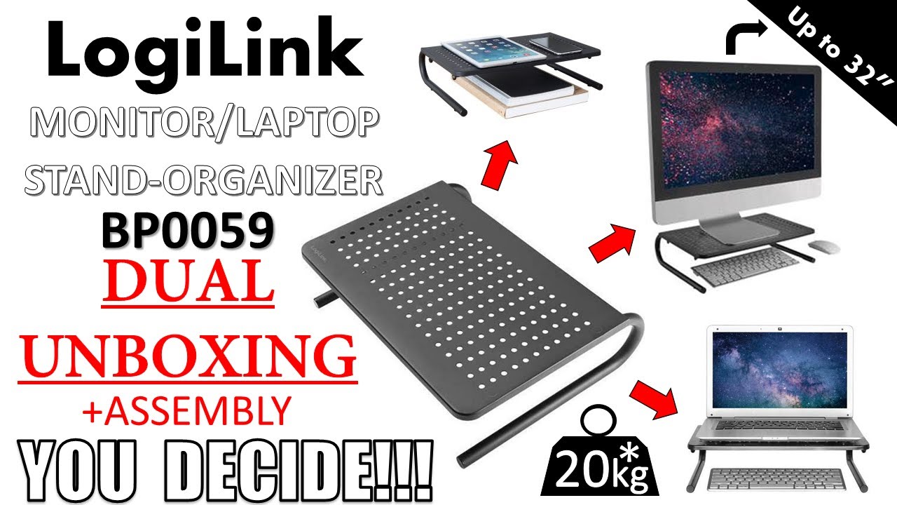 Three in One? | Logilink BP0059 Metal Monitor Stand / Laptop Riser Base ...
