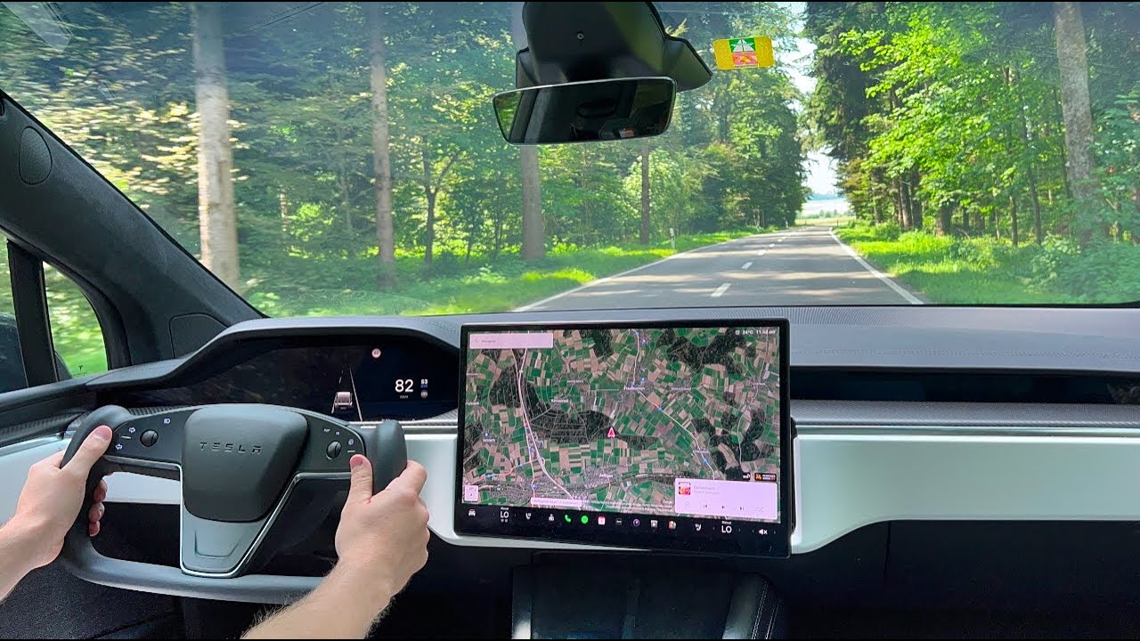 Test Drive POV Tesla Model X Plaid 1020 HP 2023 | 4K HDR Dolby Vision ...