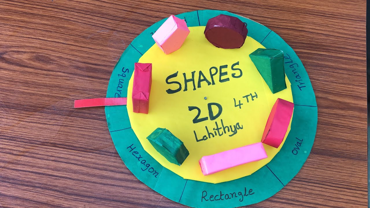 MATHS PROJECT -2D SHAPES - YouTube