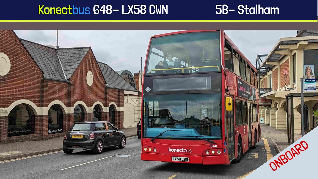 DOE1 getting a rural hammering | Konectbus ADL Trident 2 Optare Olympus ...