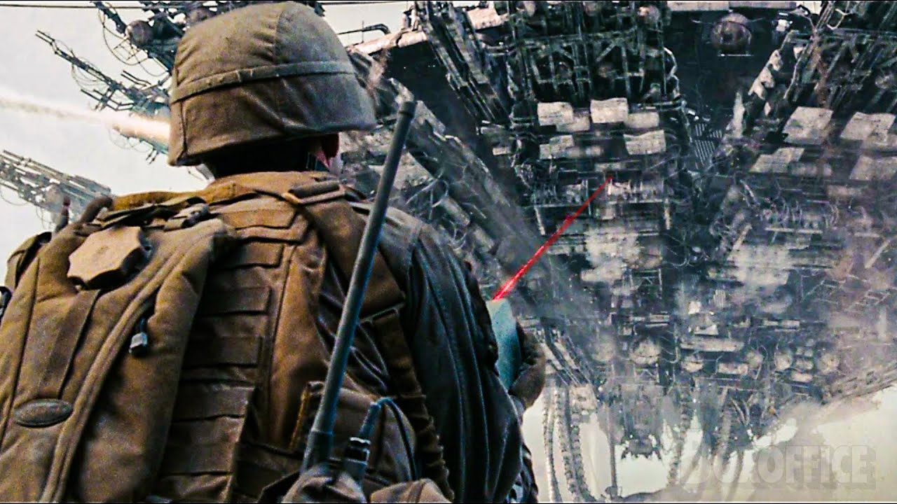 Marinos de EE. UU. Vs. nave nodriza alienígena | Escena final completa ...